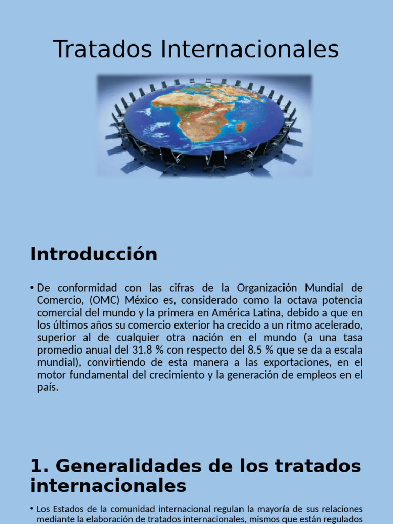 Tratados Internacionales y Comercio en México | PDF | Tratado de Libre ...