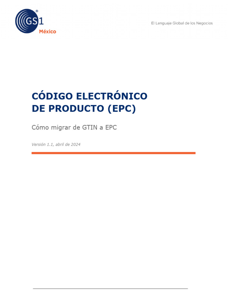 Cómo migrar de GTIN a EPC | PDF