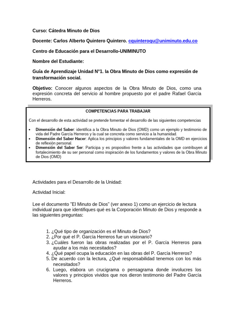 Guía de Aprendizaje Unidad 1 CMD 2 | PDF