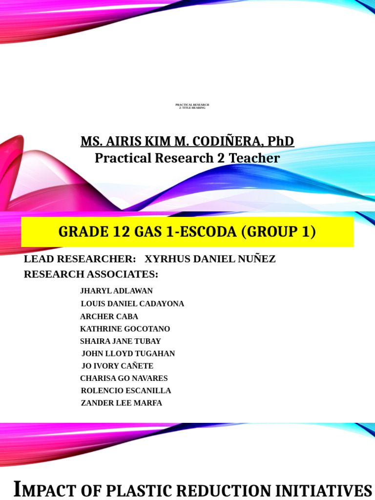 Practical Research 2 Title Hearing Template | PDF