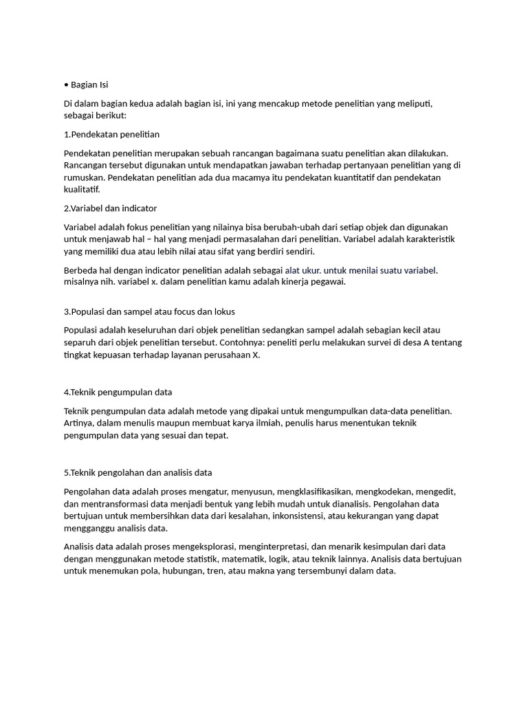 Bagian Isi Aisra | PDF