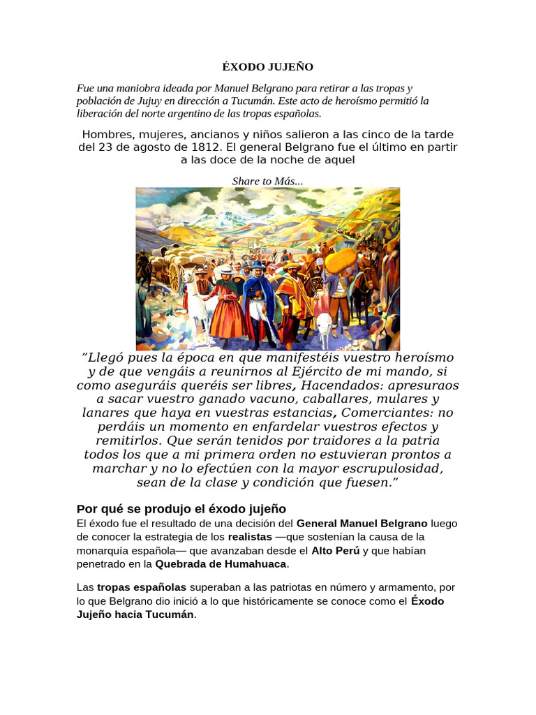 Éxodo Jujeño | PDF