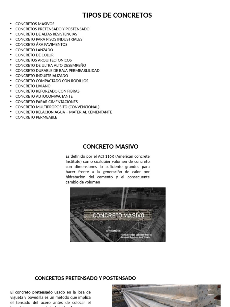 Tipo de Concreto | PDF