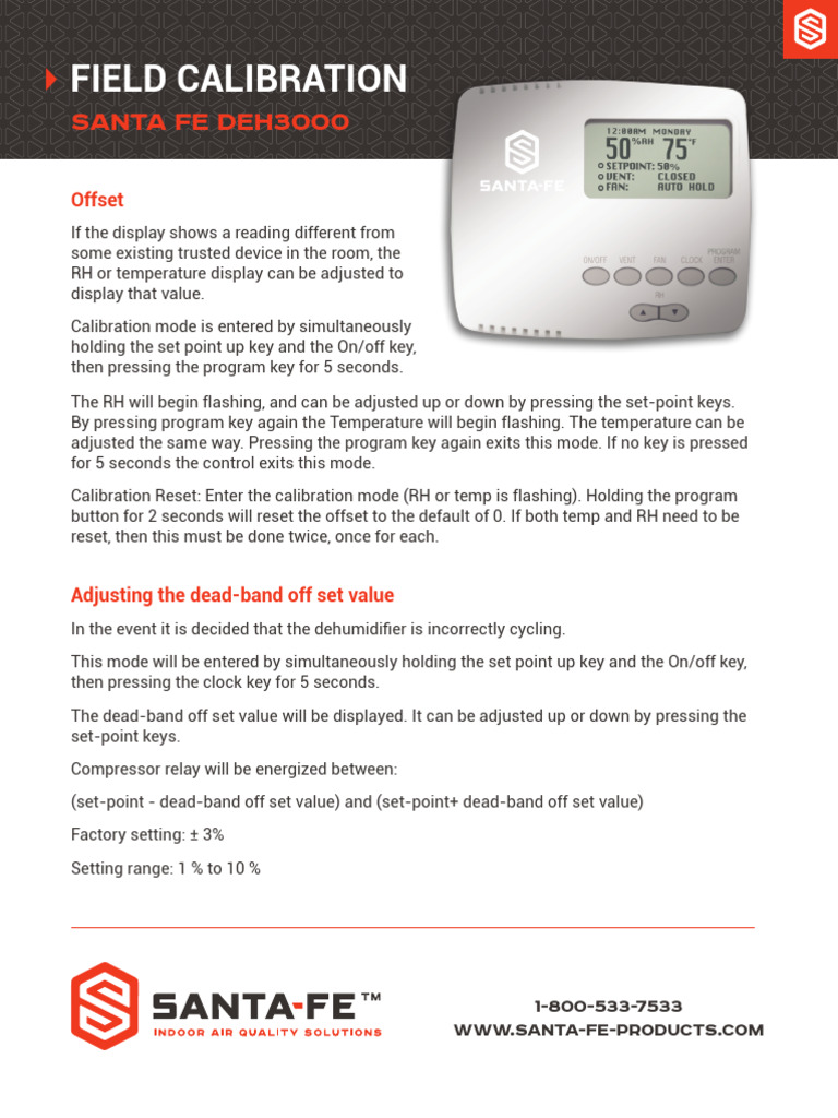 DEH3000 Field Calibration | PDF