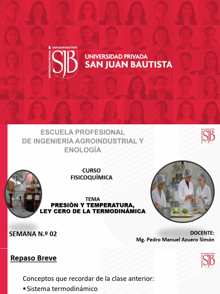 Clase 2 Formato FQ Presion, Temperatura, Ley Cero de La Termodinámica | PDF
