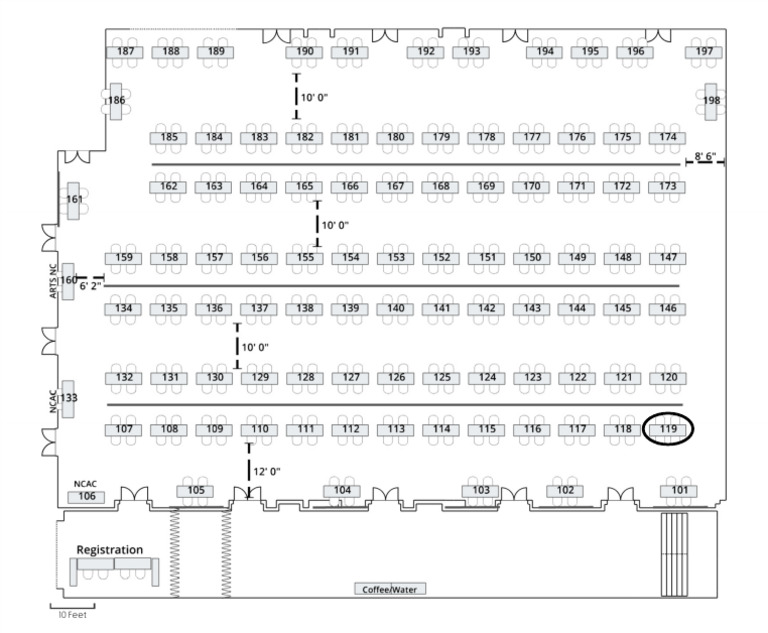 Updated ArtsMarket 2024 Exhibitor Map | PDF