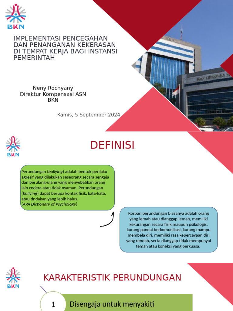 Paparan Kemdikbud - Pencegahan Bullying Di Tempat Pendidikan 050924 | PDF