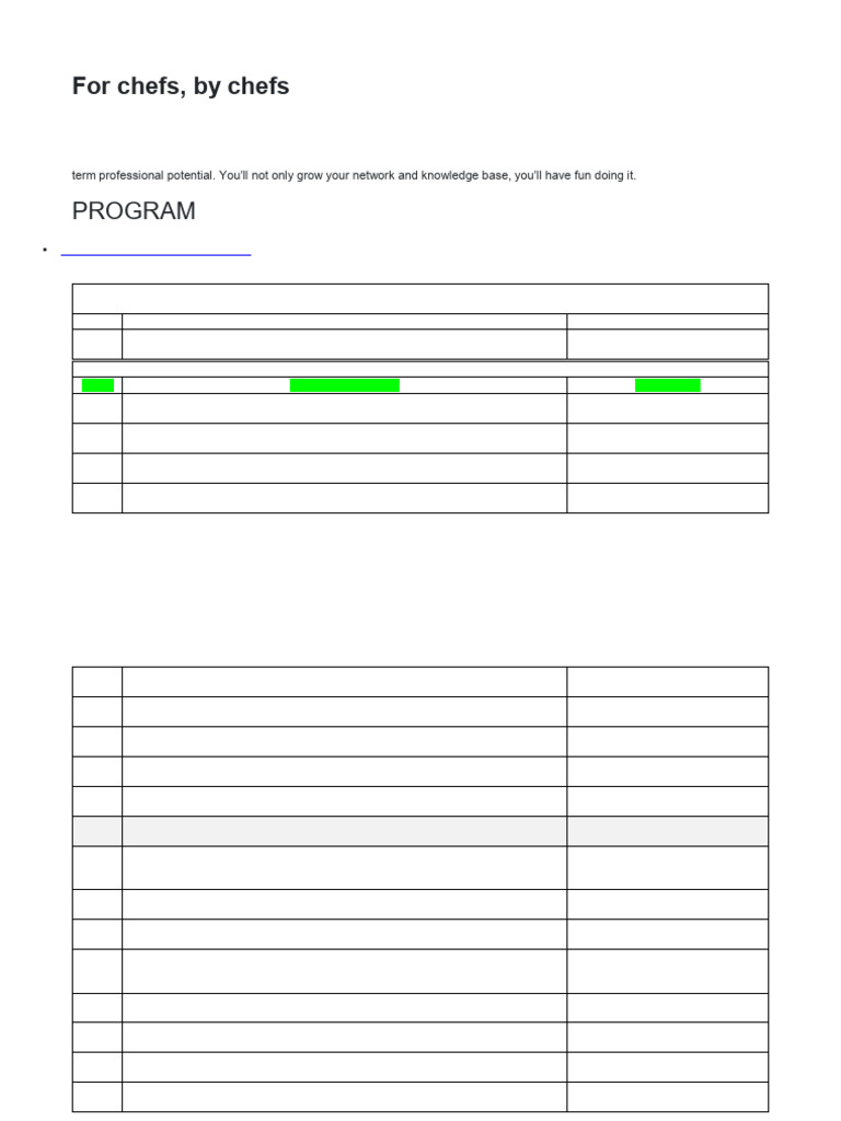 Worldchefs Congress Singapore 2024 - 240823 - 122647 | PDF