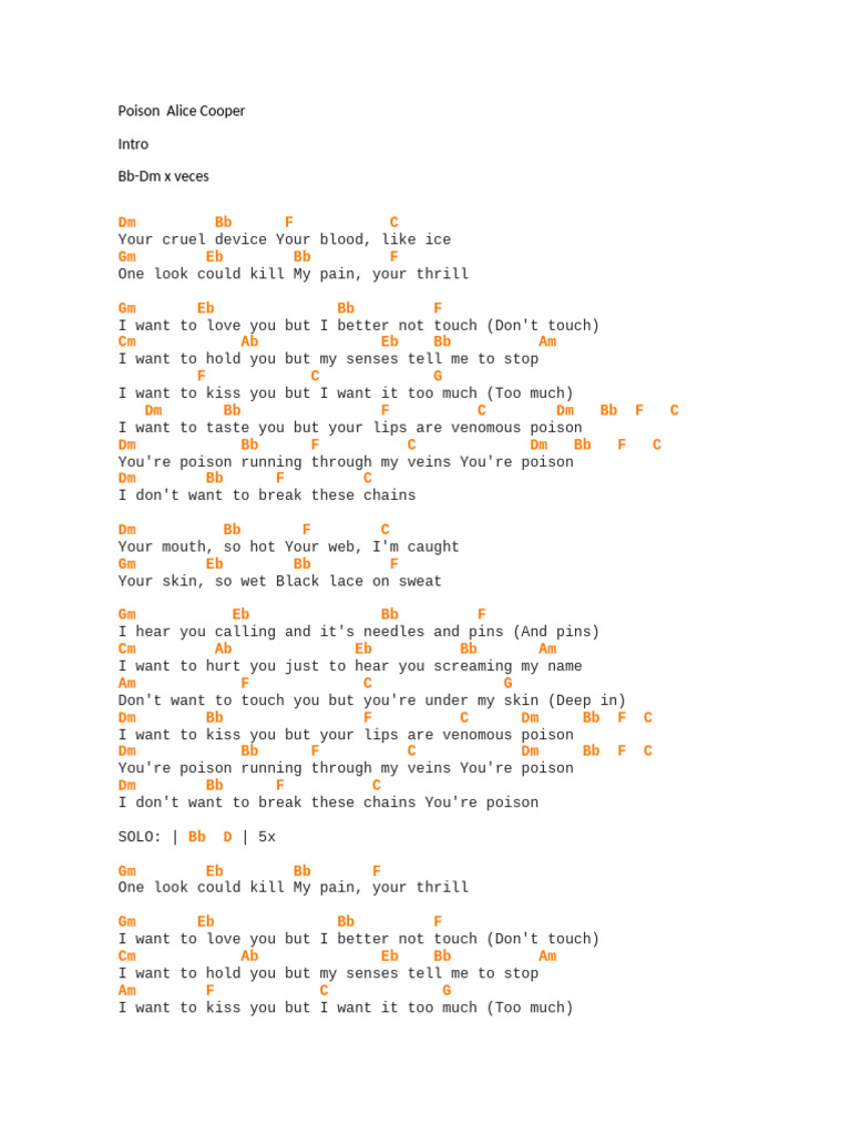 Poison Alice Cooper | PDF