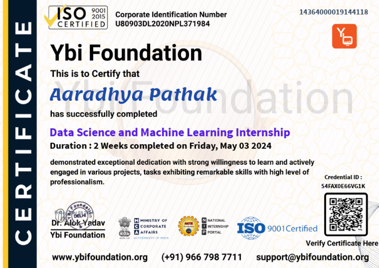 Internship Data Science - 15days | PDF