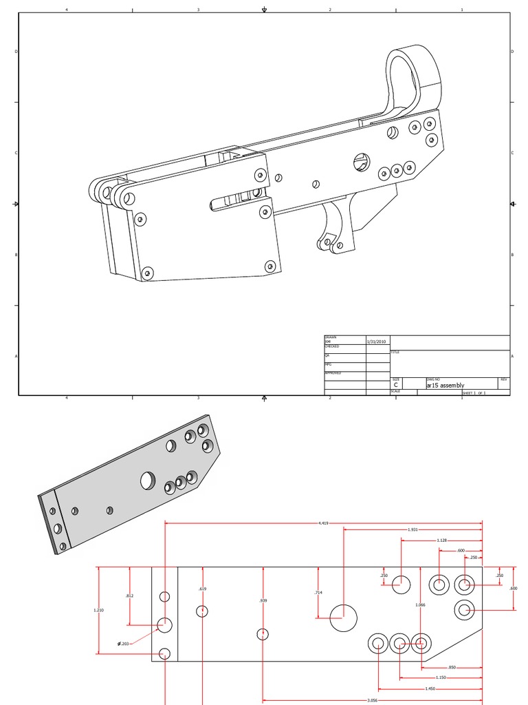 AR15 assembly drawings | PDF
