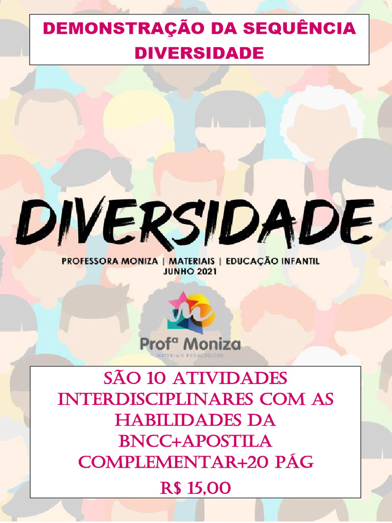 Diversidade - Duvulgação - Prof Moniza Materiais-1 | PDF