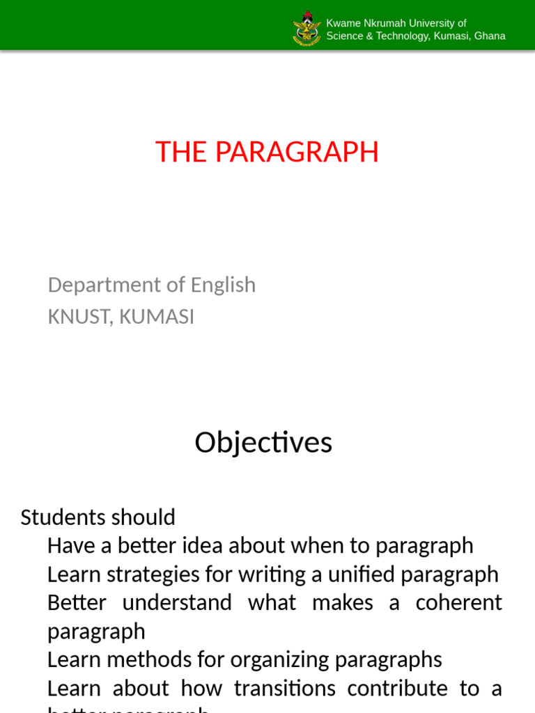 Paragraphing & PARAGRAPH | PDF