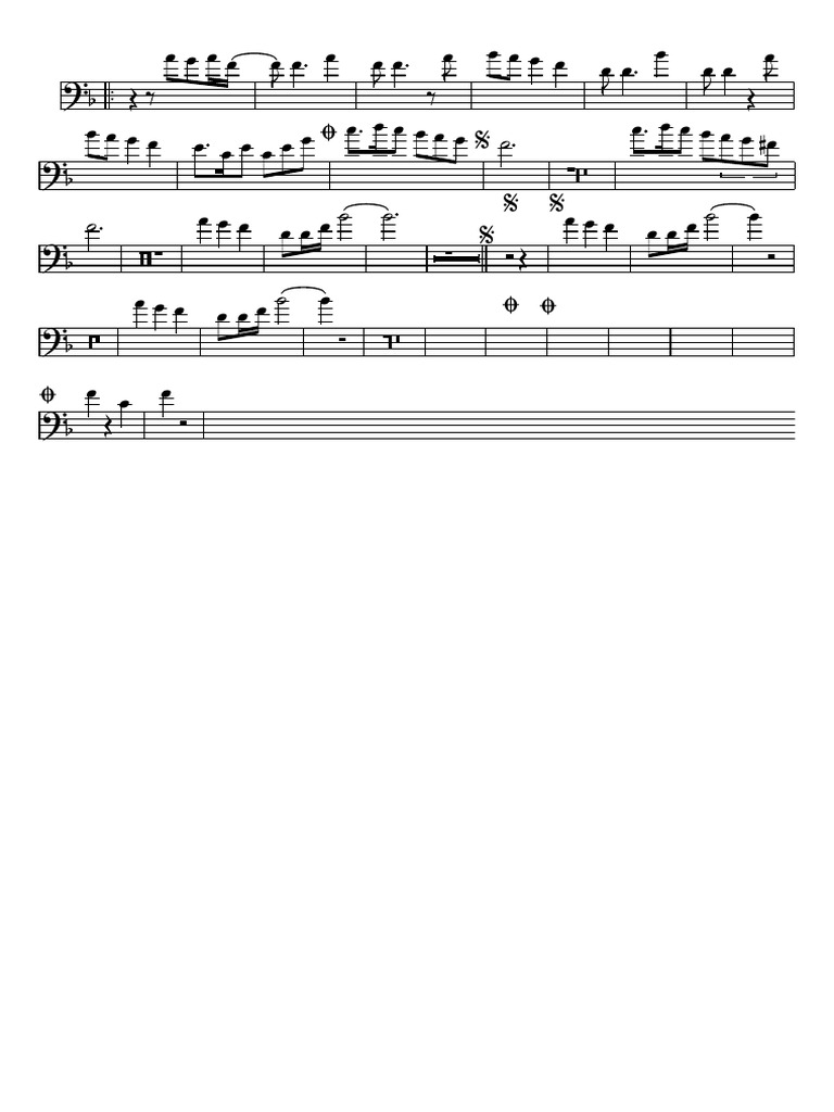 1er Trombon Ando Bien Pedo, Trombon Sib, Clave de Fa | PDF