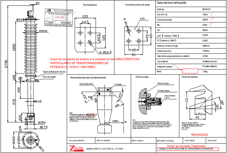 7.MV Bushing Drawing - Rev.01 | PDF