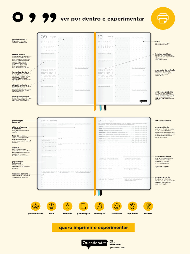 Personal Coach Agenda2020 QuestionAr T para Experimentar | PDF