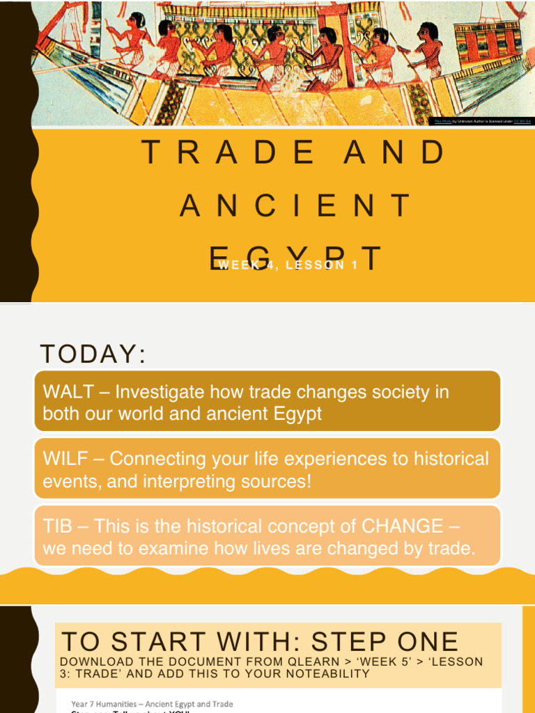 4.1+Trade+in+Ancient+Egypt | PDF