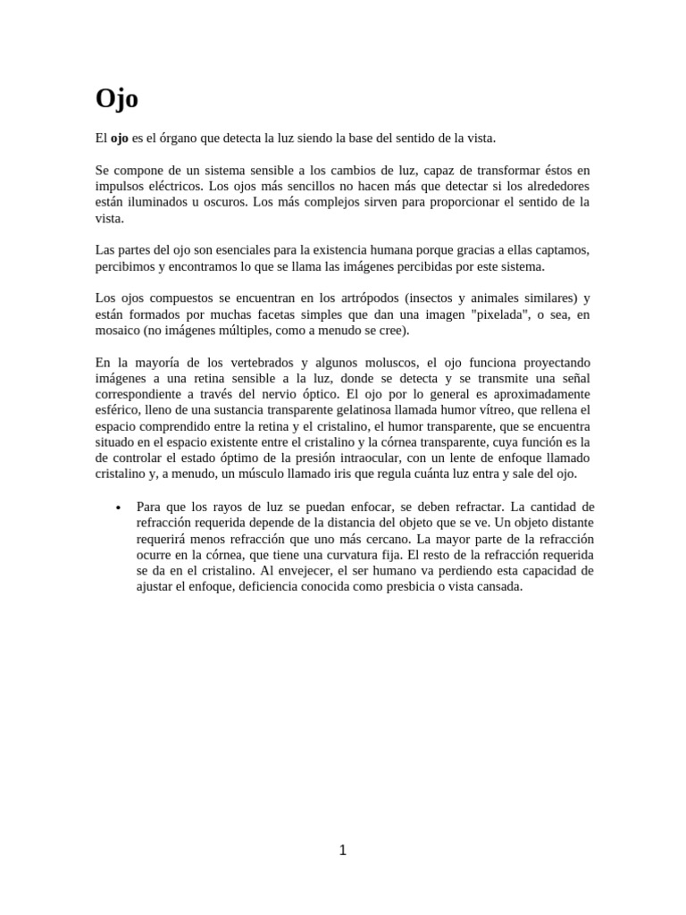 Ojo | PDF