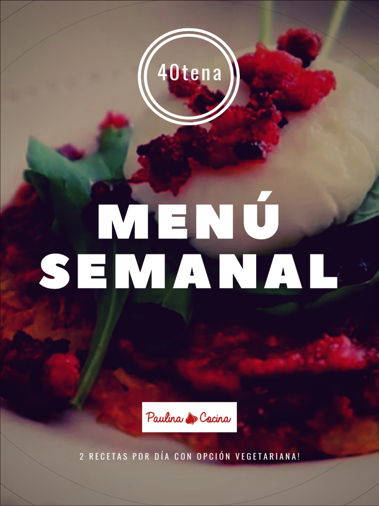 Menu Semanal Meal Prep Paulina Cocina 3 PDF Free | PDF