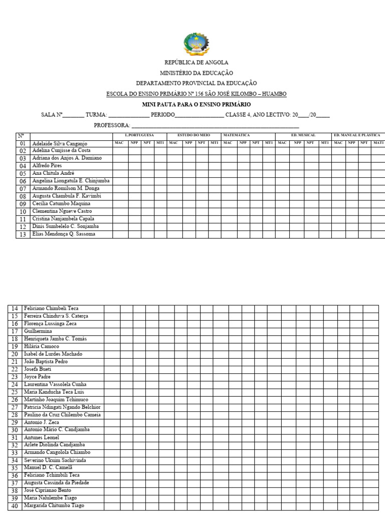 Mini Pauta Mana Dina | PDF