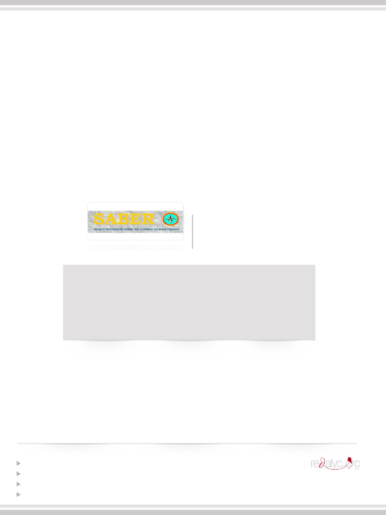 SABER. Revista Multidisciplinaria Del Consejo de Investigación de La Universidad de Oriente 1315 ...