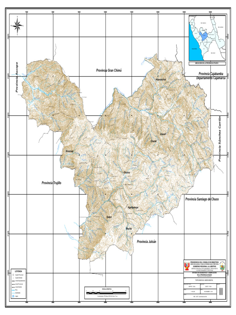 II Mapa de Topografia e Hidrografia | PDF