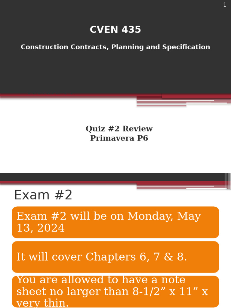 CVEN 435 Class 10 F24 Revised | PDF