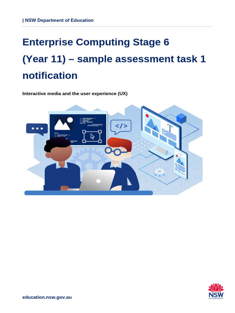 Tas s6 Enterprise Computing Sample Assessment Interactive Media and The User Experience | PDF