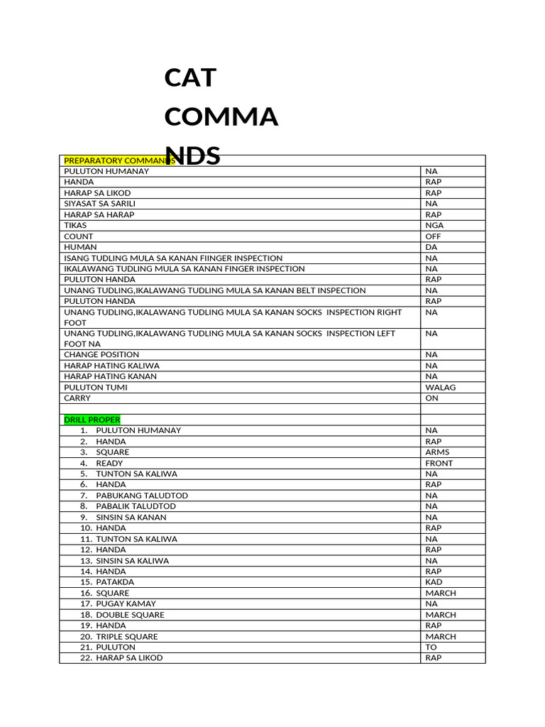 Commands | PDF