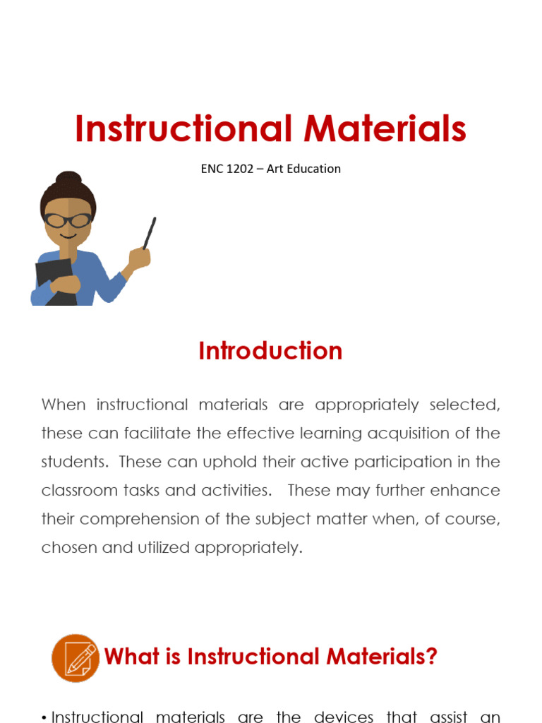 Instructional Materials | PDF