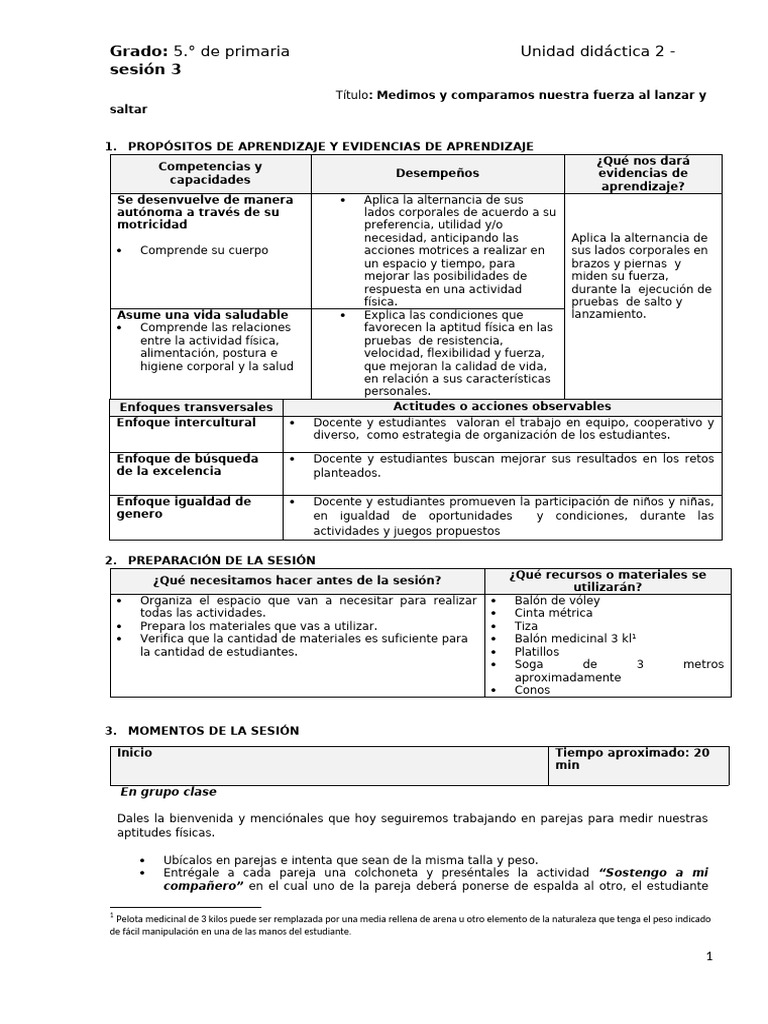 Ef - Quinto Grado U2 s3 | PDF