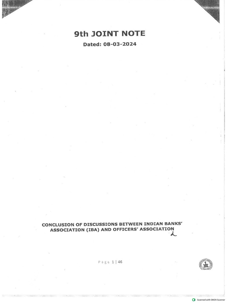 9th Joint Note | PDF