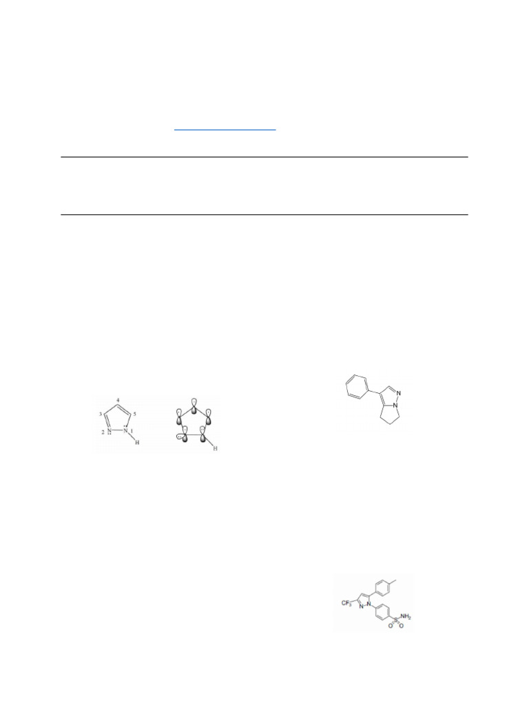 Síntesis y Aplicaciones del Pirazol | PDF | Ligando | Inhibidor de la ...