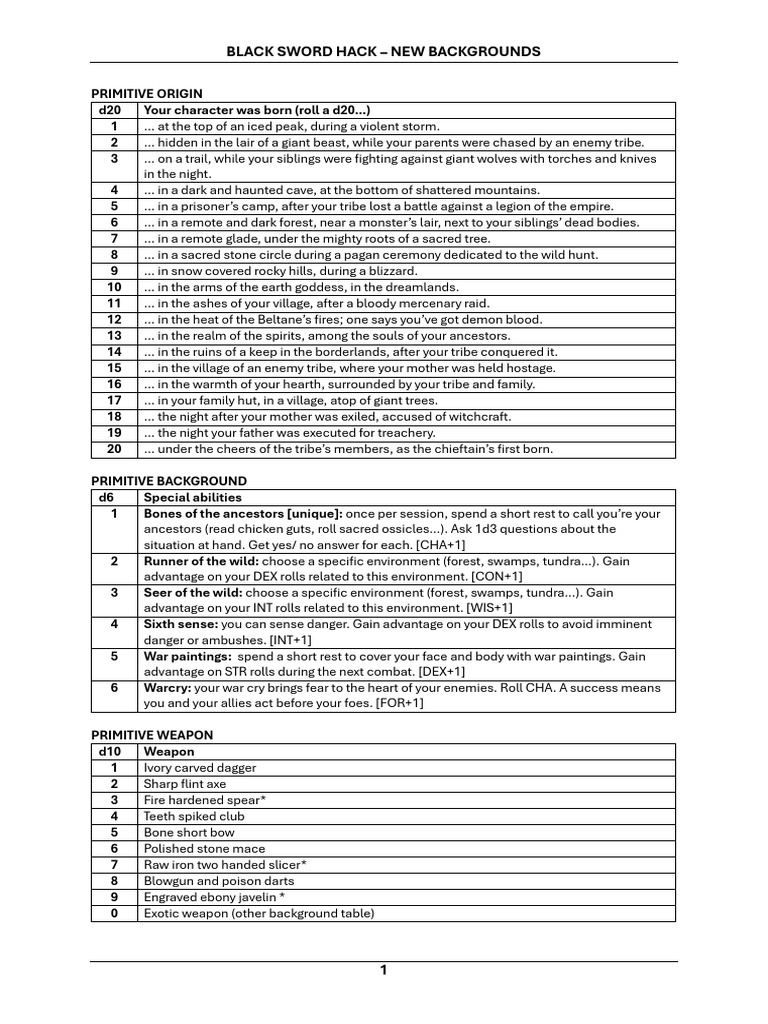 BSH2 - New Backgrounds | PDF