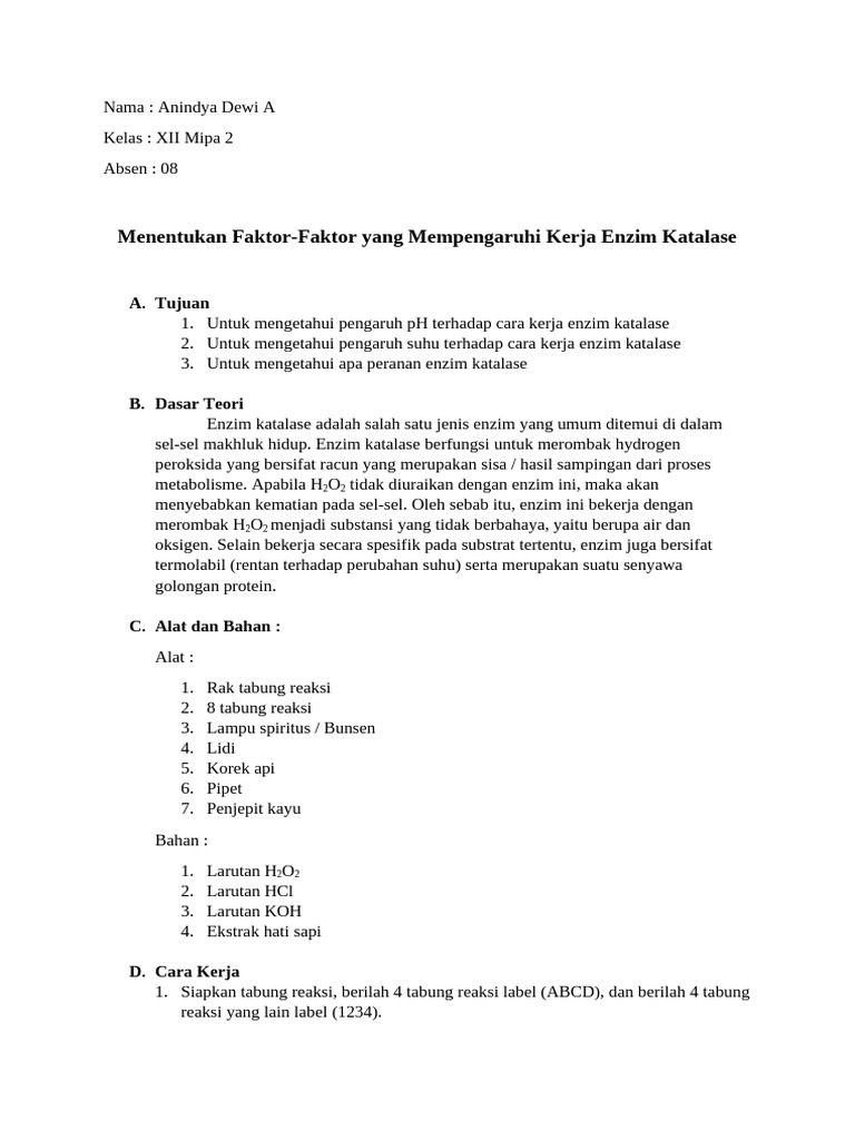 anindya (08) laprak enzim katalase | PDF