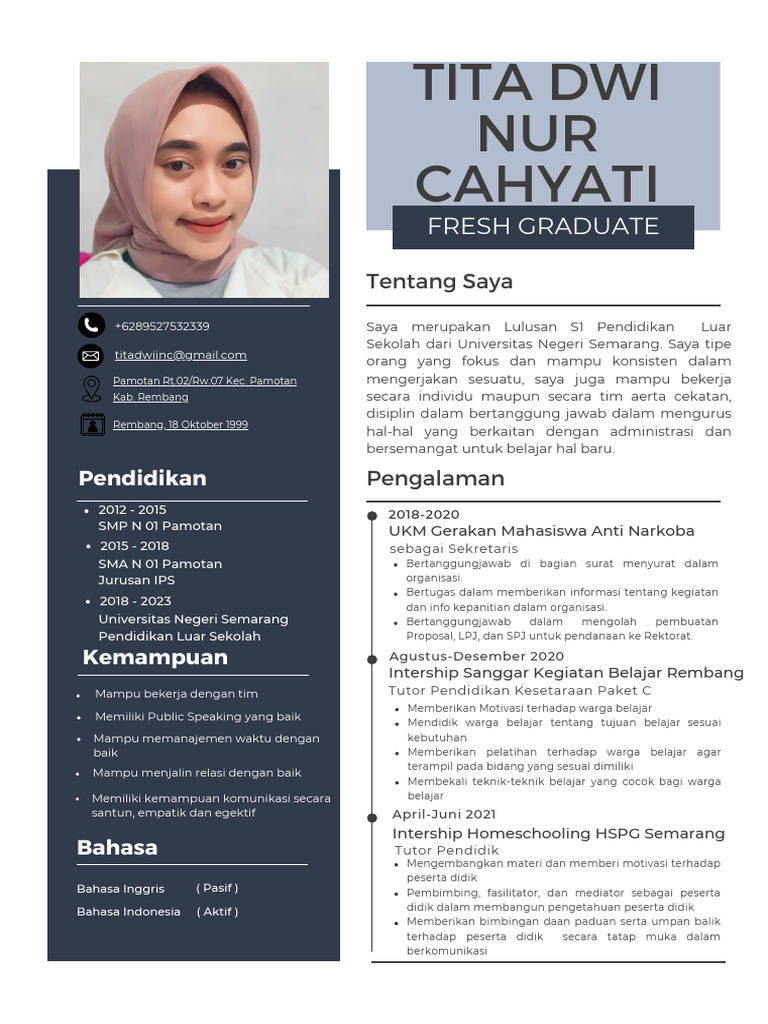 CV tita dwi nur c. | PDF