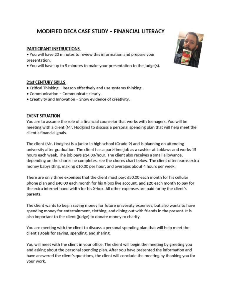 Modified DECA Case Study | PDF