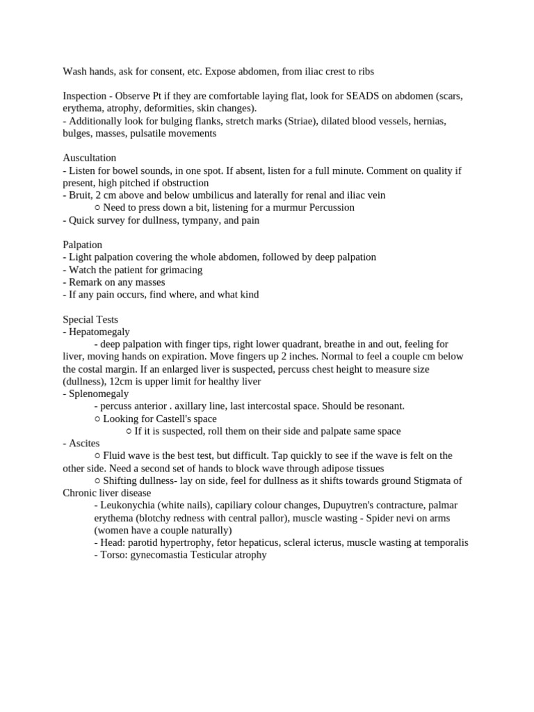 Abdo exam cheat sheet | PDF