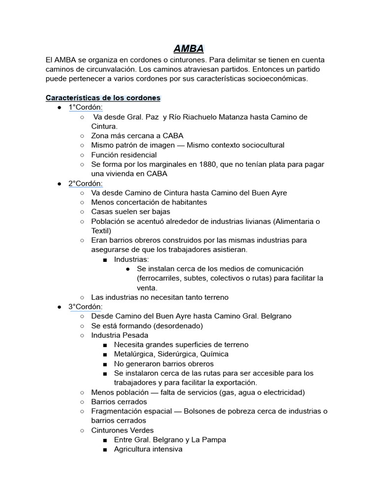 Geografía - AMBA | PDF