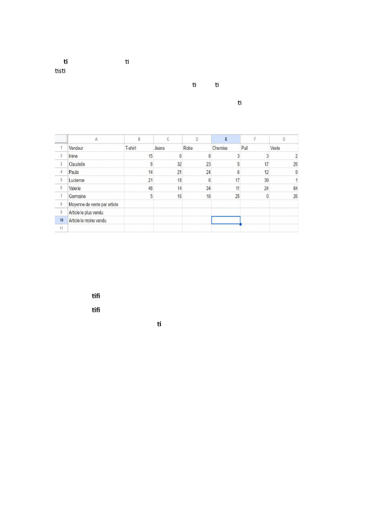 Exercice Excel | PDF