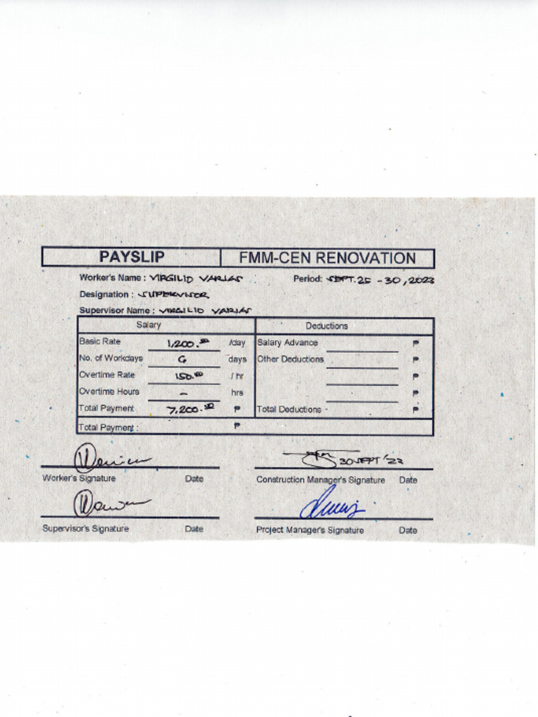 Construction Payslip | PDF