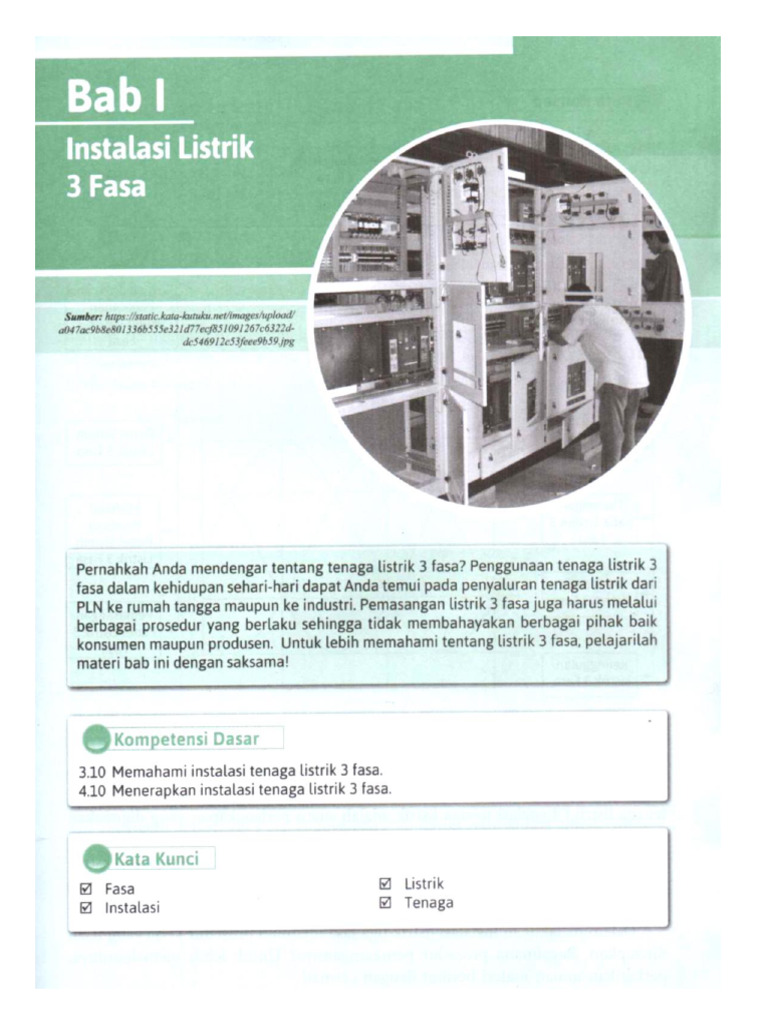 KD 3.10. Instalasi listrik 3 fasa | PDF