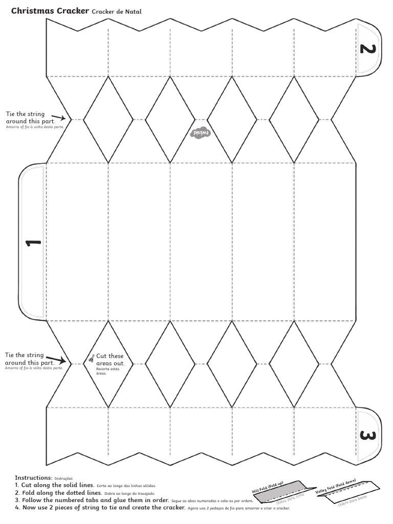 Christmas Cracker Paper Craft | PDF