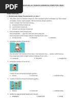 Soal Bahasa Indonesia Kelas 3 Bab 1 Ayo Main | PDF