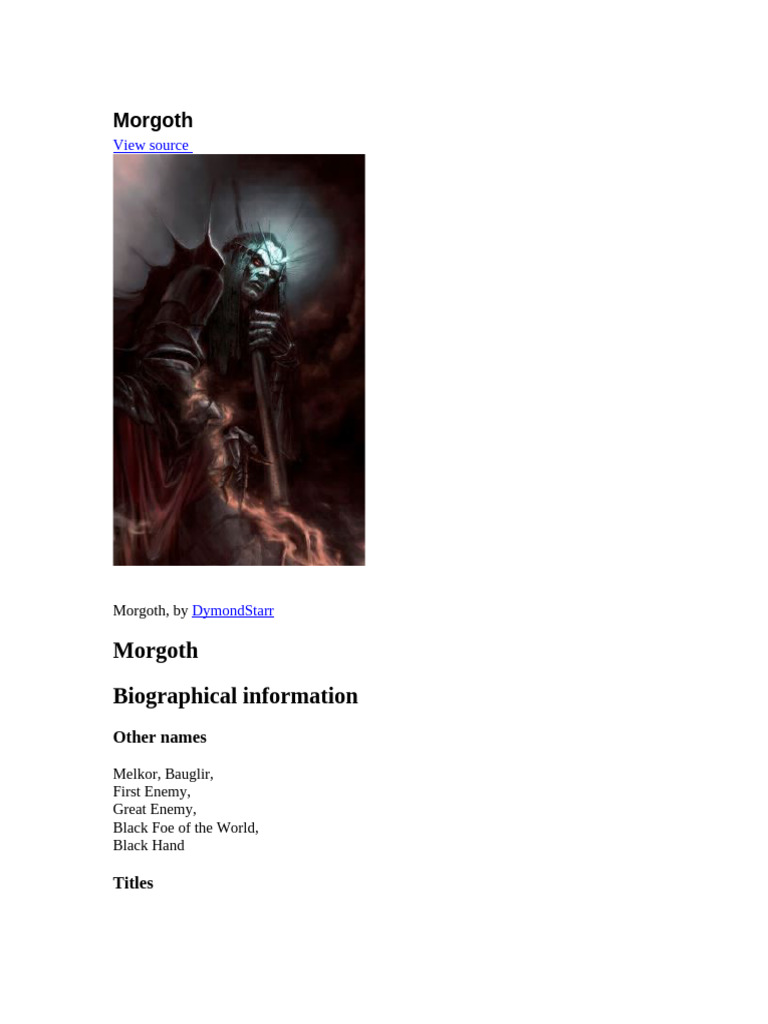 Morgoth | PDF