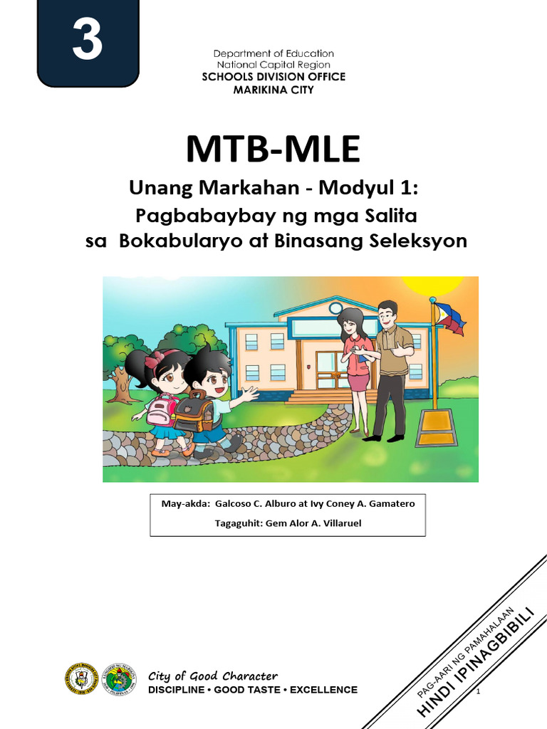 NCR Final Mtb3 q1 m1 | PDF