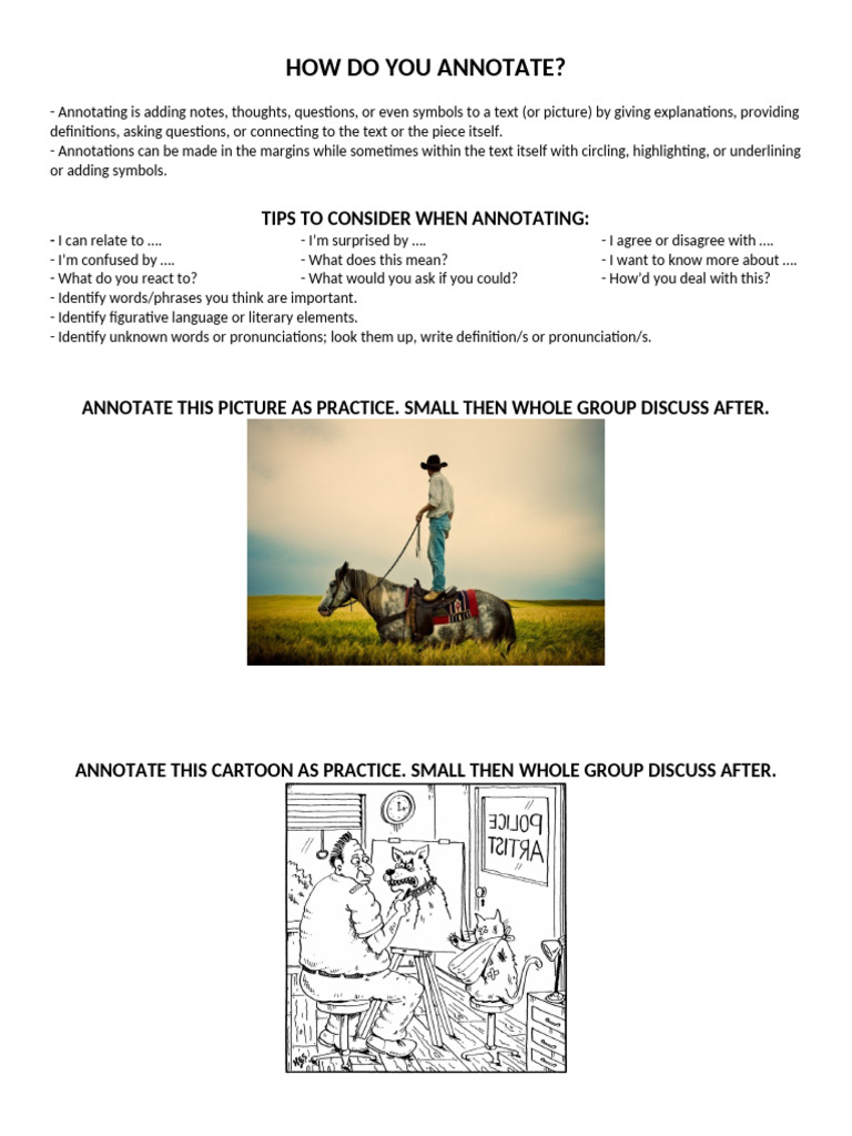 How Do You Annotate?: Tips To Consider When Annotating | PDF | Self ...