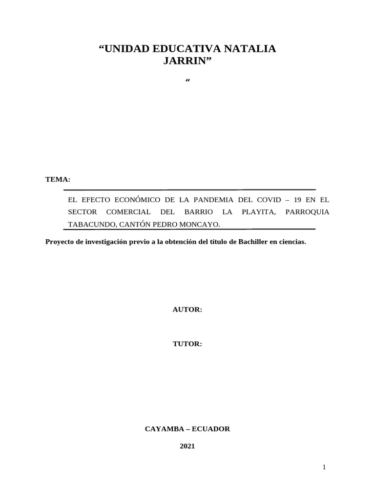 Efeco Economico Covid | PDF