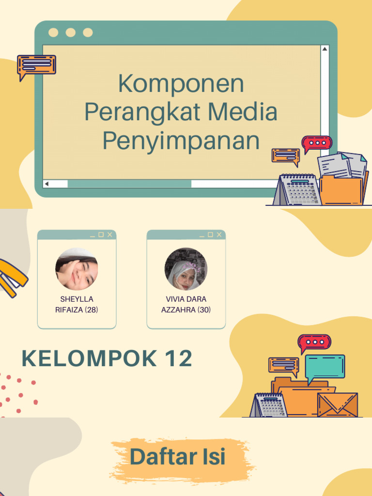 Kelompok 12 Komponen Perangkat Media Penyimpanan | PDF