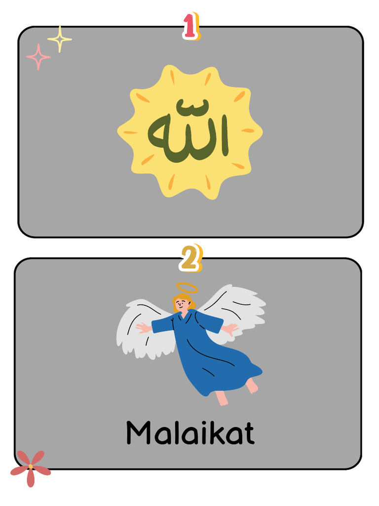 Poster Pendidikan Mengenal Rukun Islam Penuh Warna Ilustratif PDF | PDF